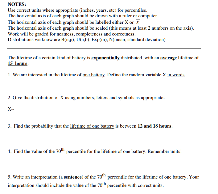 Solved NOTES: Use correct units where appropriate (inches, | Chegg.com