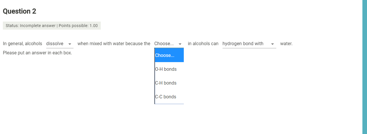Solved Question 2 Status: Incomplete answer Points possible: | Chegg.com