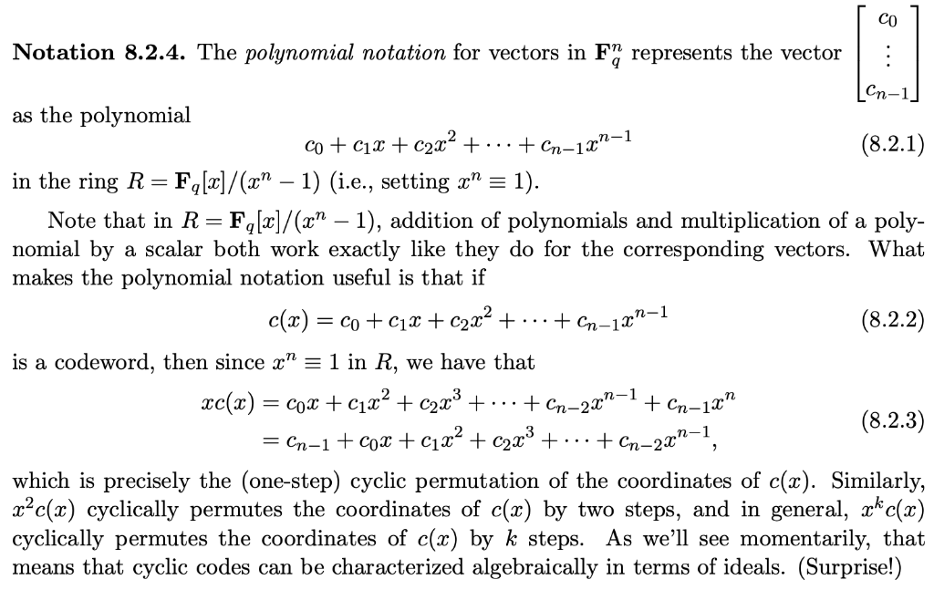 co Notation 8.2.4. The polynomial notation for | Chegg.com co Notation 8.2.4. The polynomial notation for | Chegg.com