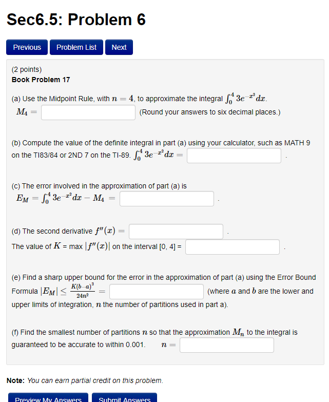 Solved Sec6.5: Problem 6 Previous Problem List Next (2 | Chegg.com