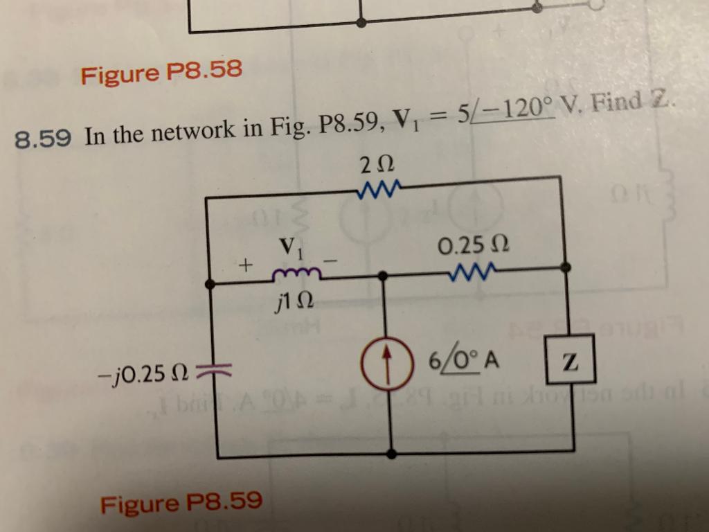 Solved Figure P8.58 8.59 In the network in Fig. P8.59, | Chegg.com