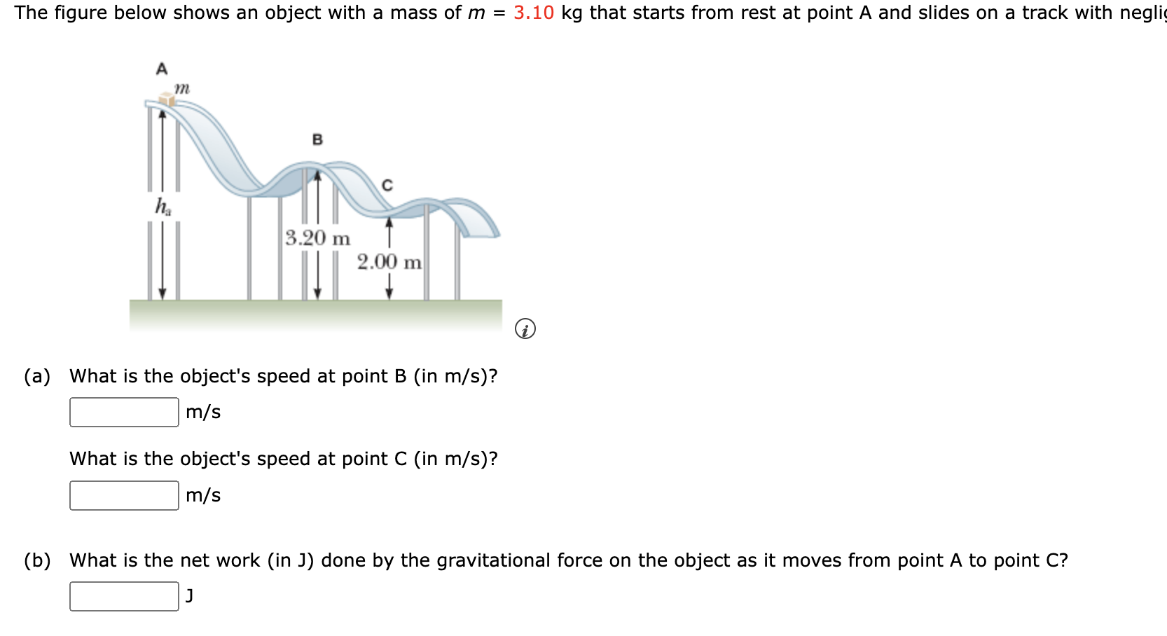 Solved The figure below shows an object with a mass of | Chegg.com