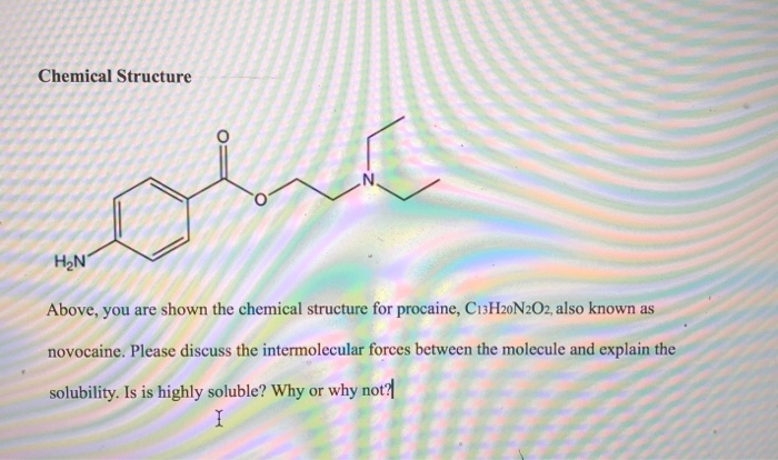 Solved Chemical Structure H2N Above, you are shown the | Chegg.com