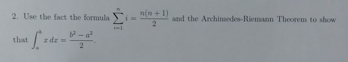 Solved n(n 2. Use the fact the formula i= + 1) *2 and the | Chegg.com