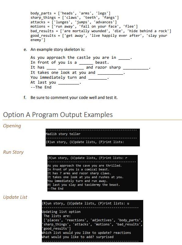 Solved In this option for program 2 you will be writing a | Chegg.com