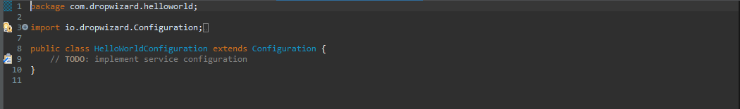 Solved package com.dropwizard.helloworld; 3⊕ import | Chegg.com