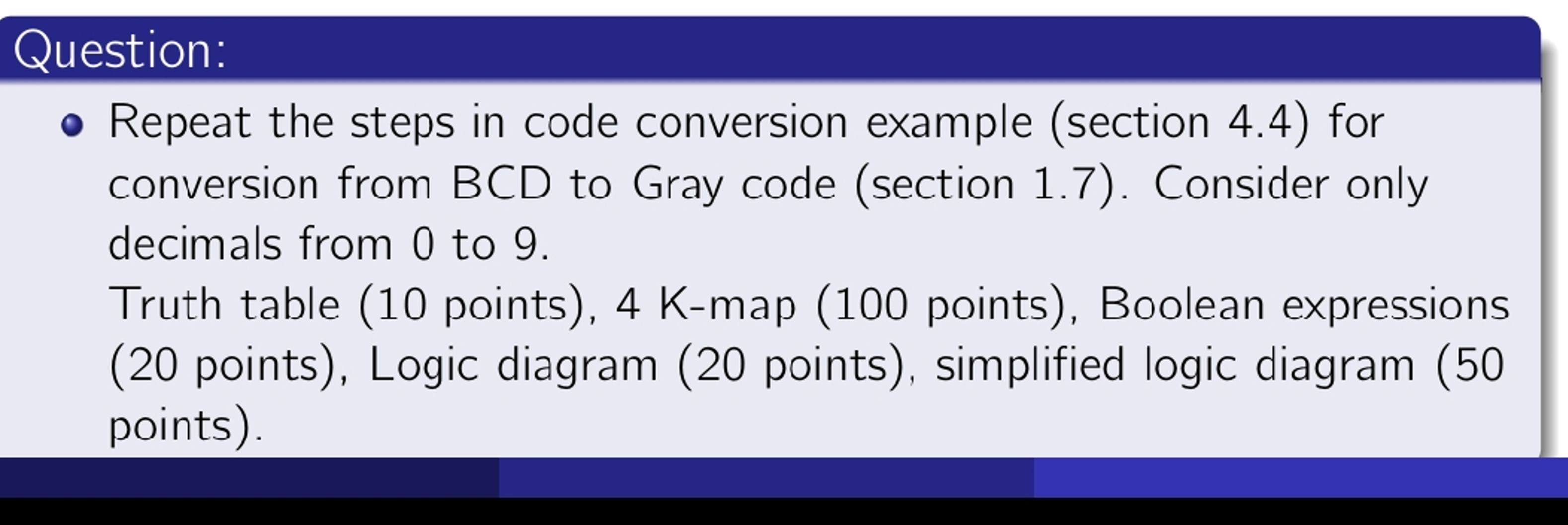 Solved Question:Repeat the steps in code conversion example | Chegg.com