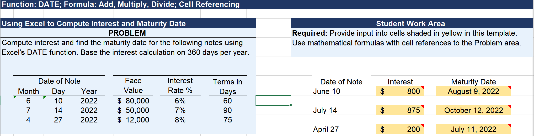 Solved Formula Add Subtract Cell Referencing Using Excel
