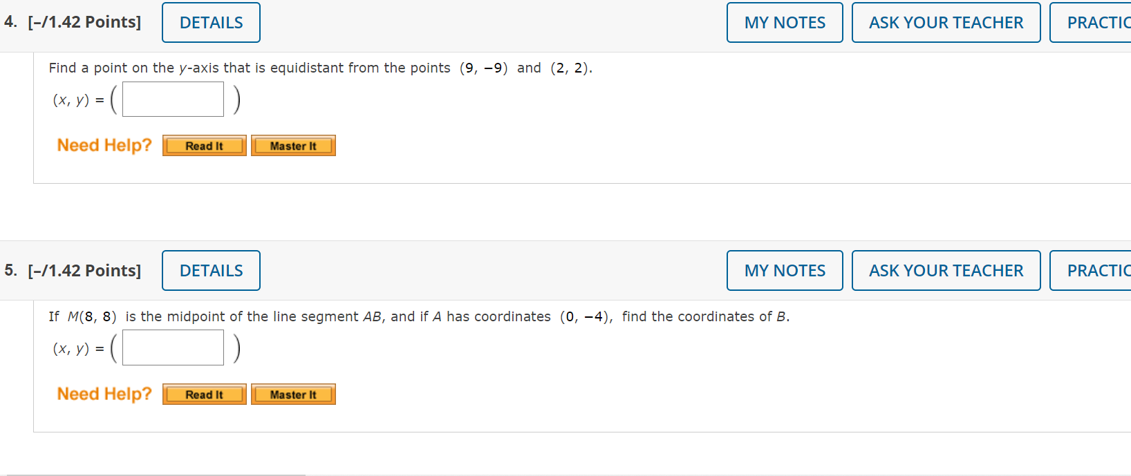 Solved Find a point on the y-axis that is equidistant from | Chegg.com