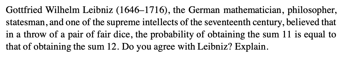 Solved Gottfried Wilhelm Leibniz (1646-1716), the German | Chegg.com