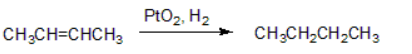 Solved PtO2, H2 CH2CH=CHCH3 CH3CH2CH2CH3 | Chegg.com