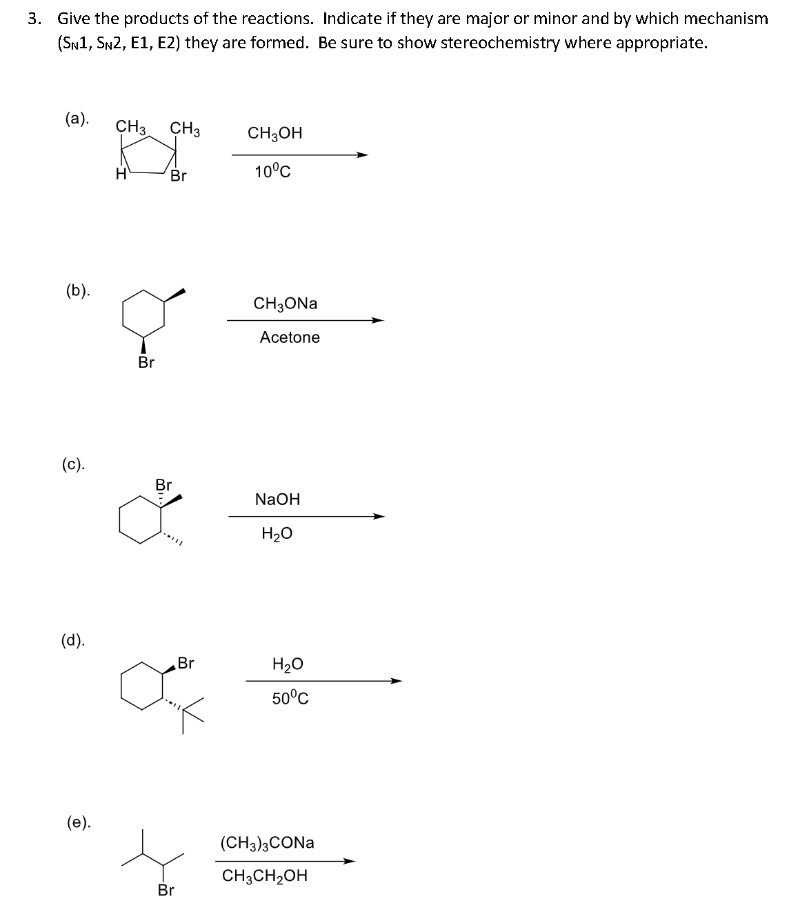 Solved Give the products of the reactions. Indicate if they | Chegg.com