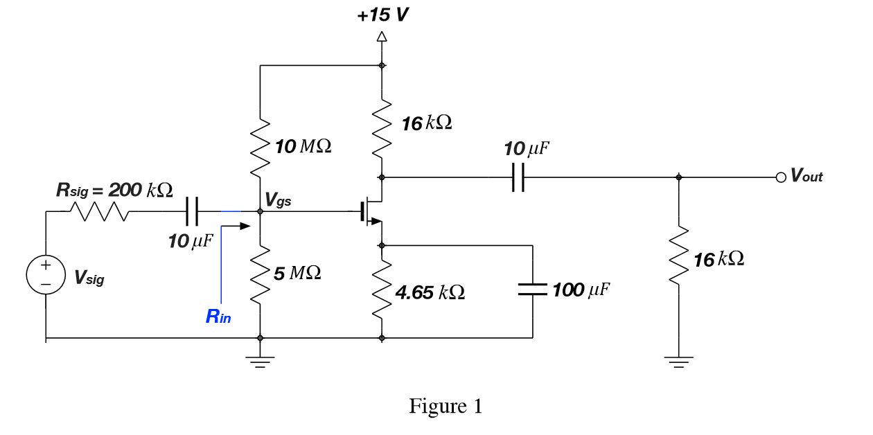 Solved Prelab The Figure 1 shows a discrete-circuit CS MOS | Chegg.com