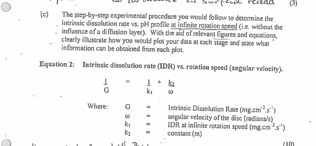 Solved (c) The step-by-step experimental procedure you would | Chegg.com