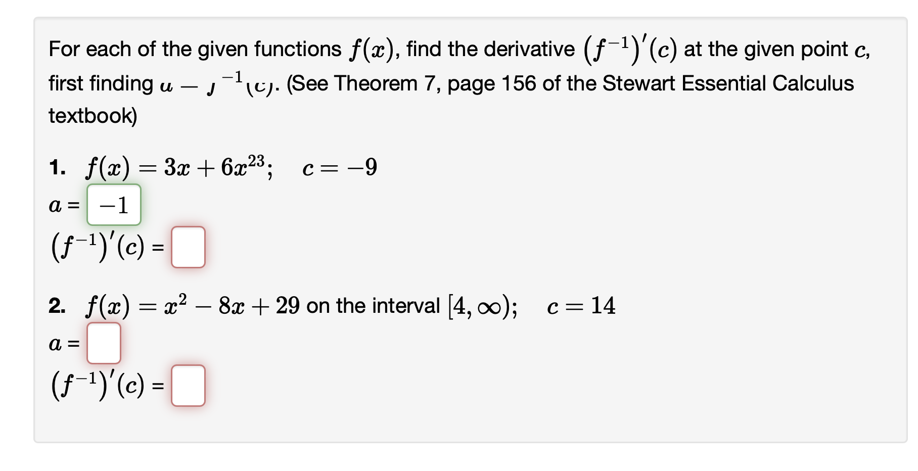 Solved For each of the given functions f(x), find the | Chegg.com