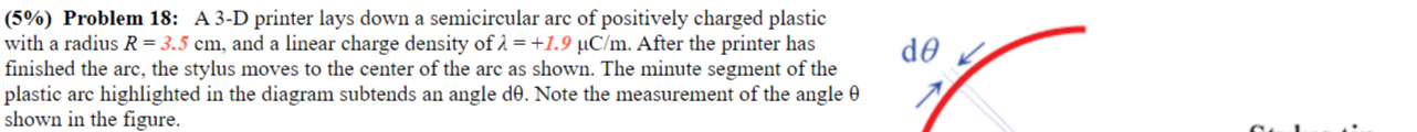 Solved (5\%) Problem 18: A 3-D printer lays down a | Chegg.com