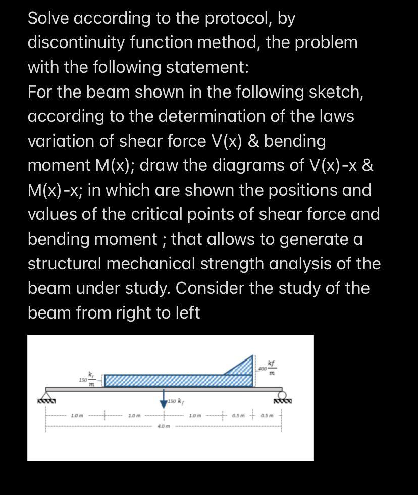 Solved Solve according to the protocol, by discontinuity | Chegg.com