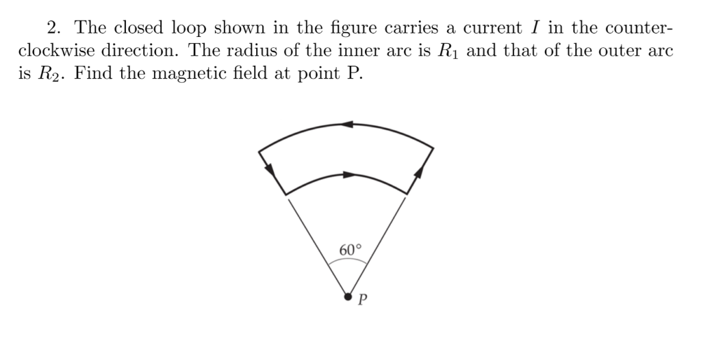 Solved 2. The closed loop shown in the figure carries a | Chegg.com