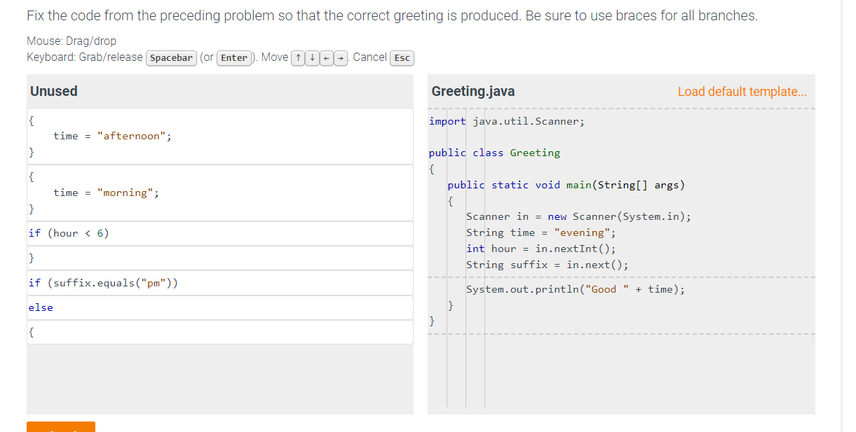 Solved Fix the code from the preceding problem so that the | Chegg.com Solved Fix the code from the preceding problem so that the | Chegg.com