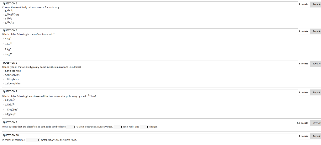 Solved Options for #9 are small, large, or equal. Options | Chegg.com