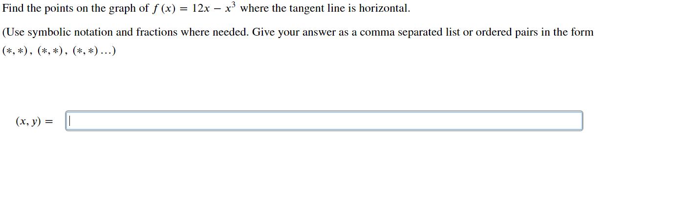 Solved Find the points on the graph of f (x) = 12x – x3 | Chegg.com