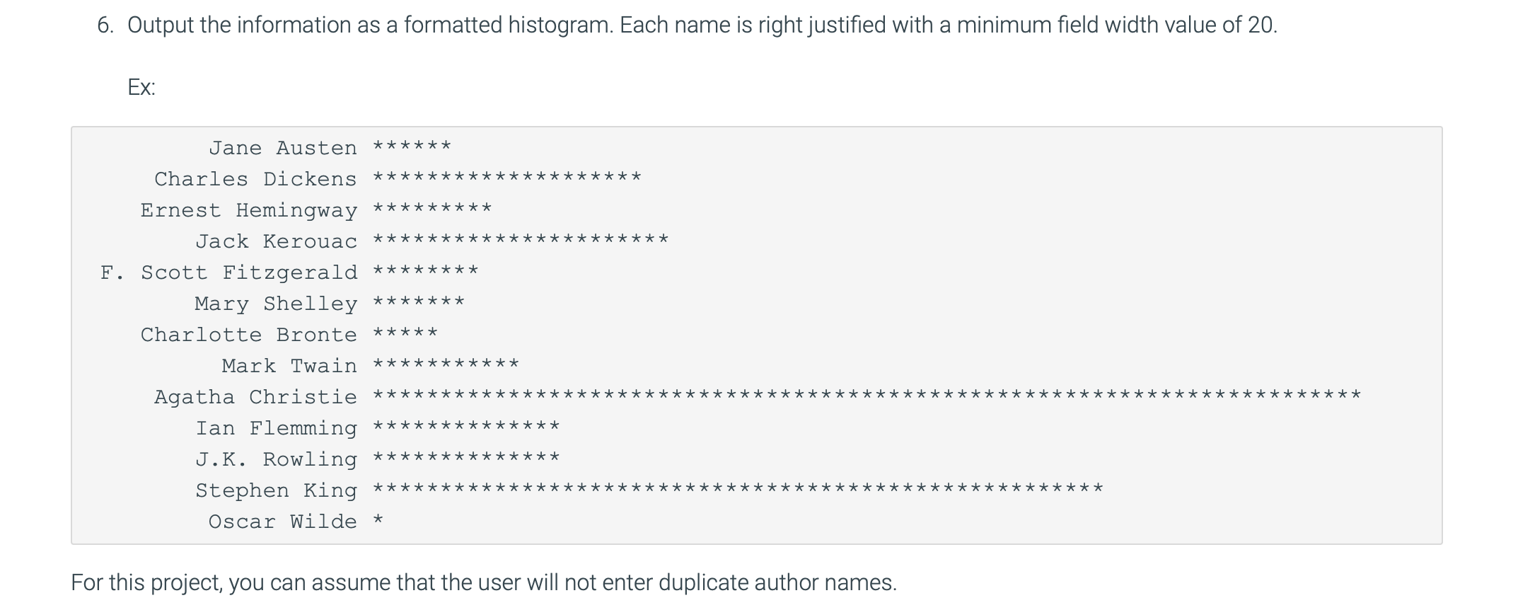 Solved 23.2 PROJECT 2 : Data Visualization using LOOPS This | Chegg.com