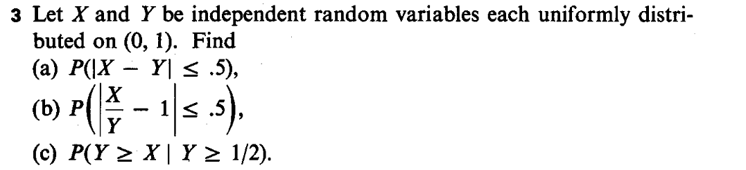 Solved 3 Let X and Y be independent random variables each | Chegg.com