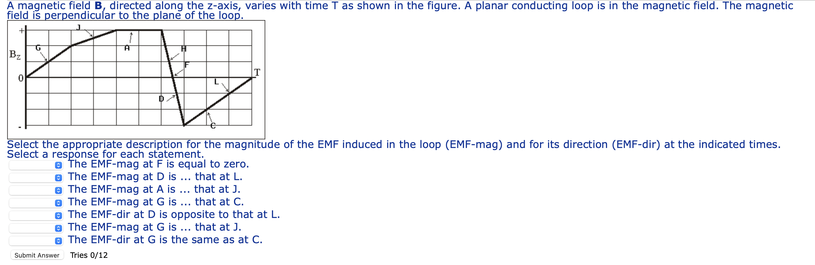Solved Select the appropriate description for the magnitude | Chegg.com