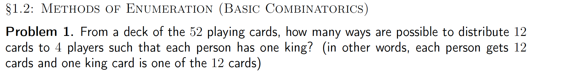 Solved §1.2: METhodS Of ENumeration (BASIC COmbinatoriCS) | Chegg.com