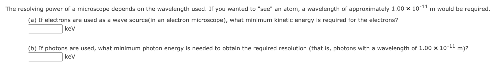 Solved The resolving power of ﻿a microscope depends on ﻿the | Chegg.com