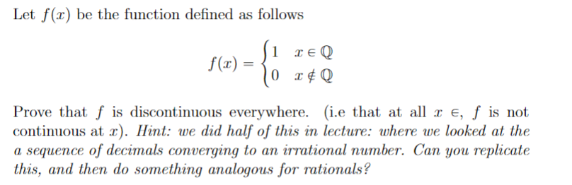 Solved Let f(x) be the function defined as follows | Chegg.com