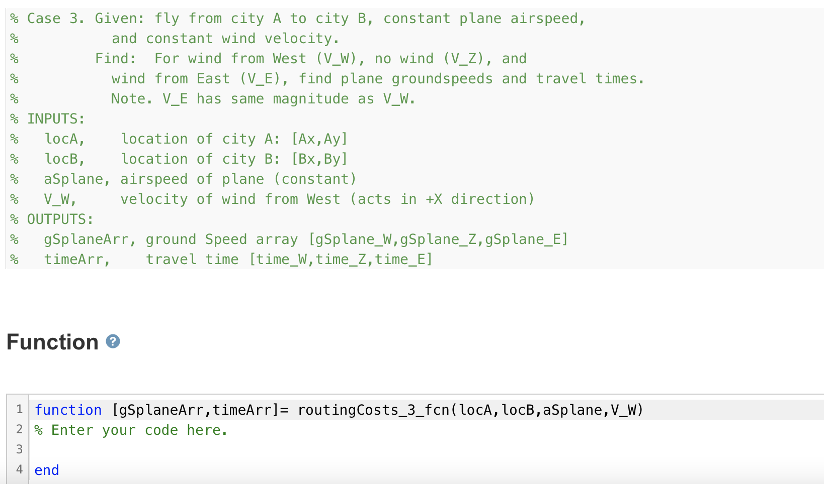 Case 3. Given: fly from city A to city B, | Chegg.com