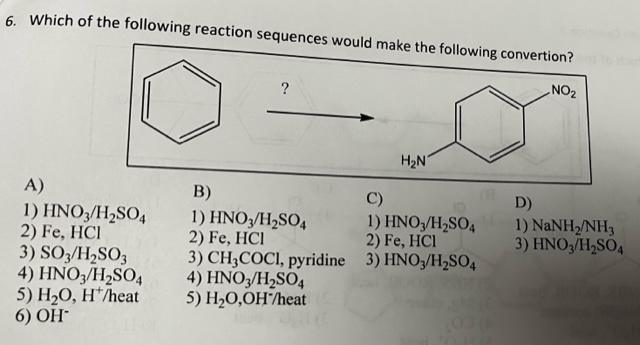 Solved CI NaNH/NH, ? A) Only NH2 C) Only B) Only NH2 NH2 D) | Chegg.com