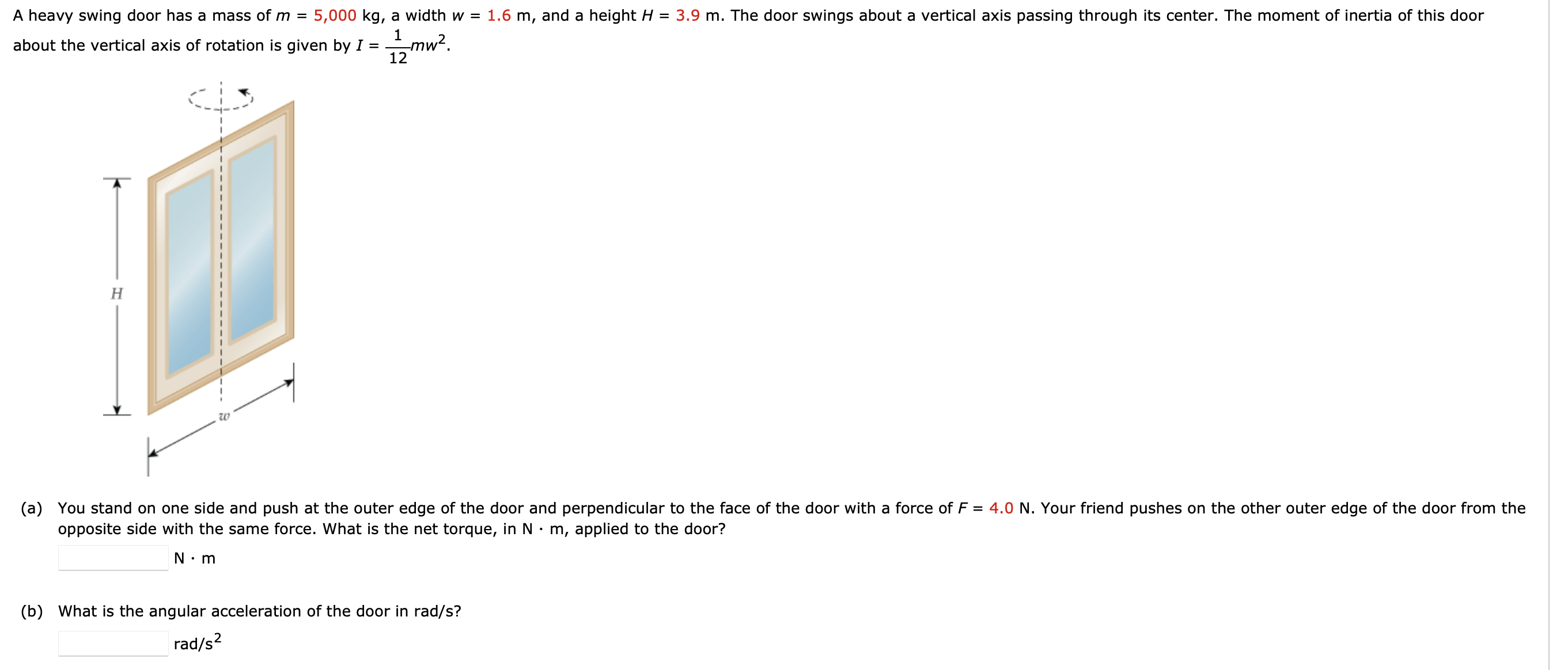 Solved about the vertical axis of rotation is given by | Chegg.com