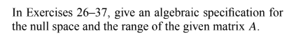 Solved In Exercises 26-37, give an algebraic specification | Chegg.com