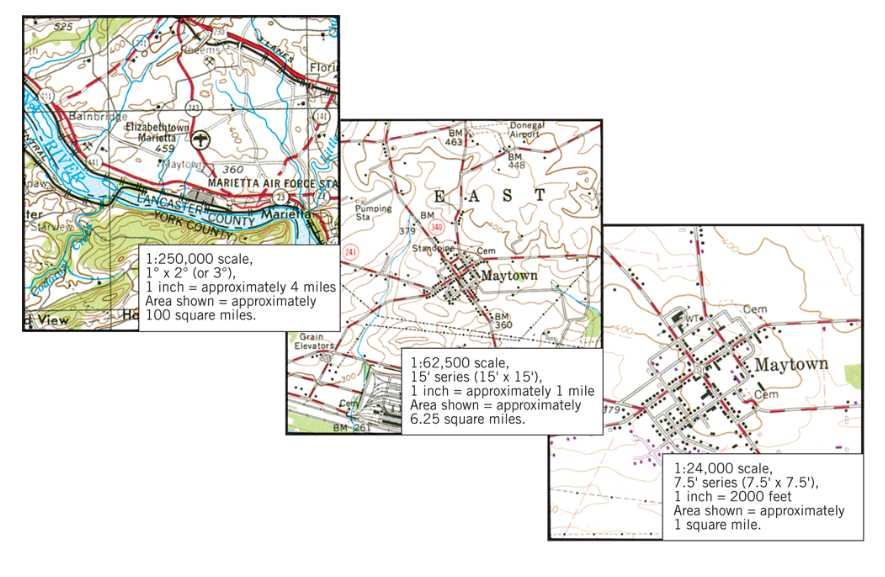 Solved Activity 7.4: Map Scales 1. Depending on the map | Chegg.com
