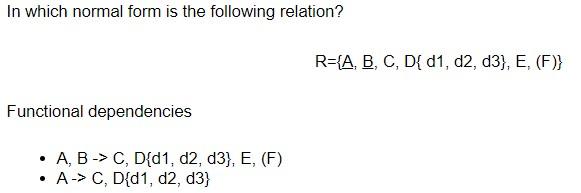 Solved A. This relation is either 1NF or 2NF B. This | Chegg.com