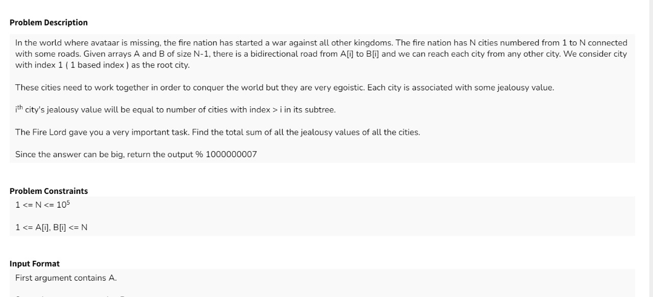 Solved Problem DescriptionIn the world where avataar is | Chegg.com