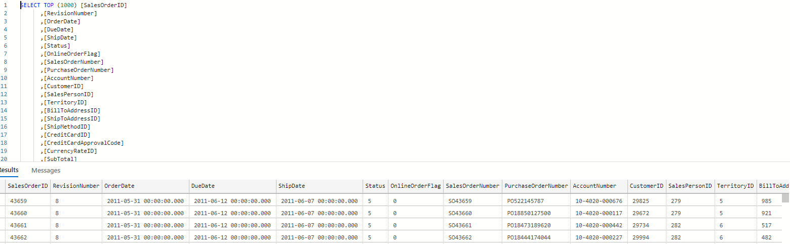 Solved 1) Using tables Sales.Sales Order Header and | Chegg.com