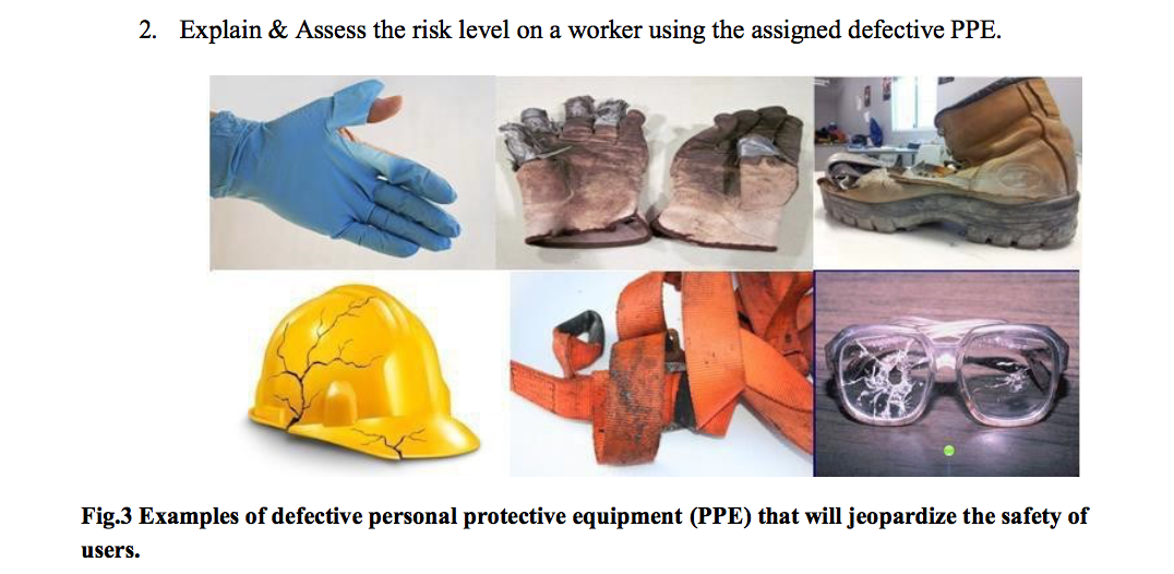 Solved 2. Explain & Assess the risk level on a worker using | Chegg.com