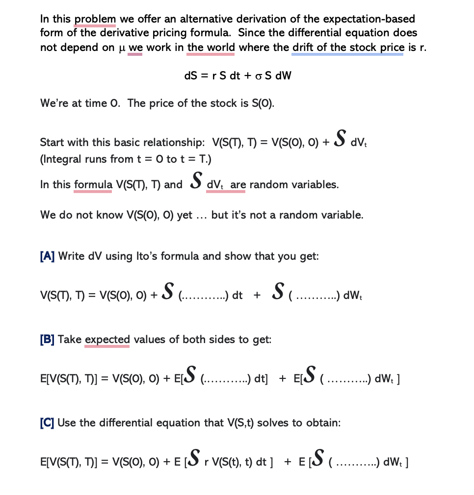 Solved In this problem we offer an alternative derivation of | Chegg.com