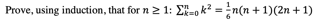 Solved Prove, using induction, that for | Chegg.com