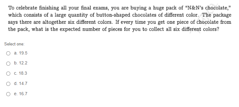 Solved To celebrate finishing all your final exams, you are | Chegg.com