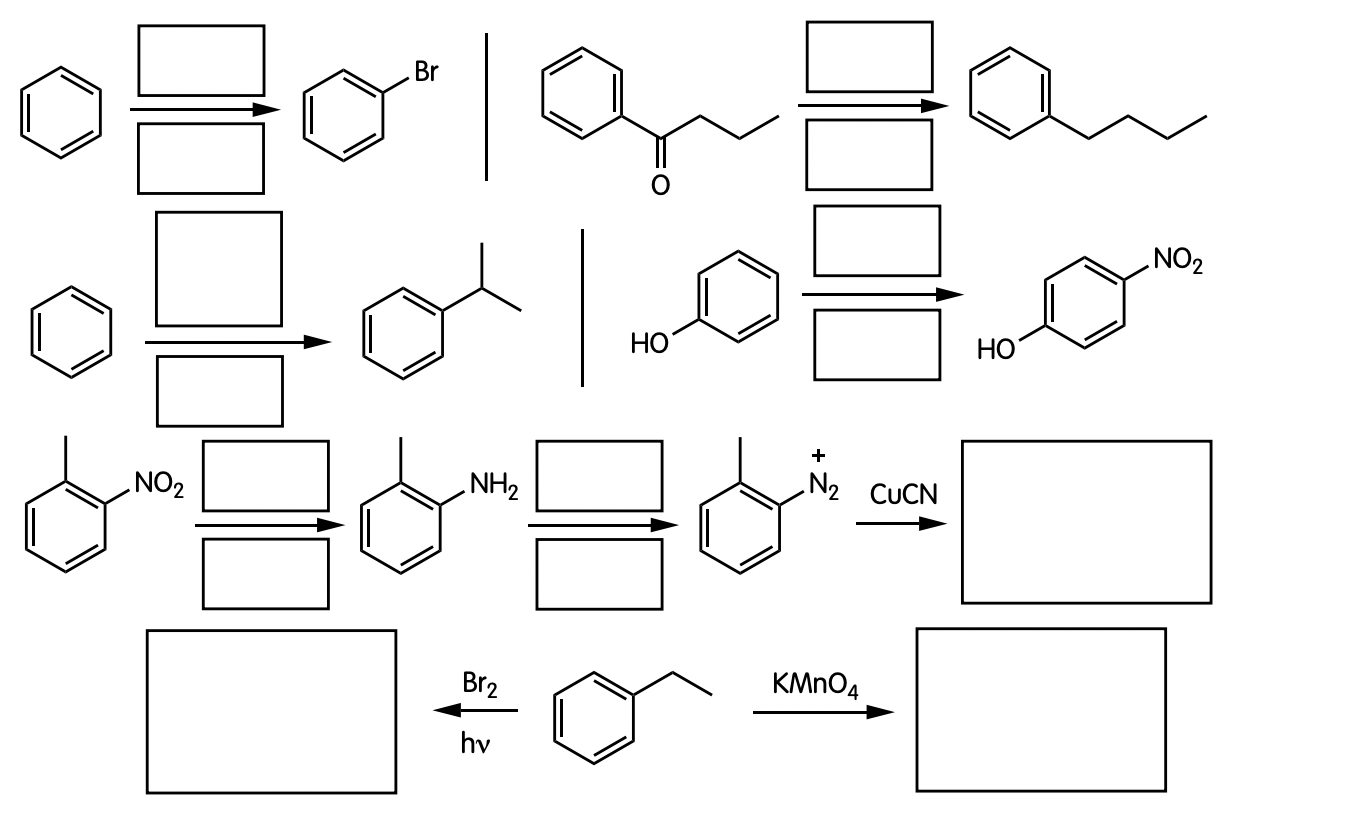 Solved olar NO2 HO HO + NO2 NH2 N2 CUCN Br2 KMnO4 hv | Chegg.com