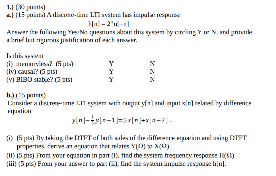 Solved Signal and System questions. Please help me to solve | Chegg.com