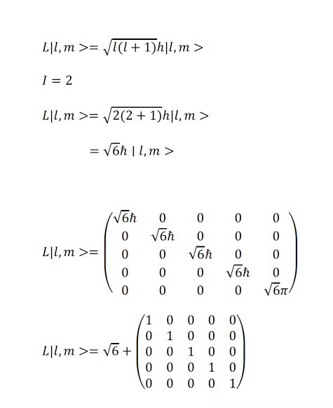 Solved if the matrix of L+ for l=2 , is ( image ) find the | Chegg.com