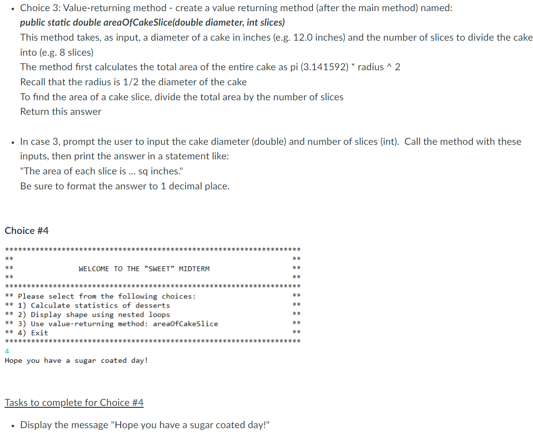 Solved Please help me with my Java homework. Please answer | Chegg.com