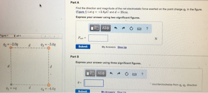Solved Find the direction and magnitude of the net | Chegg.com