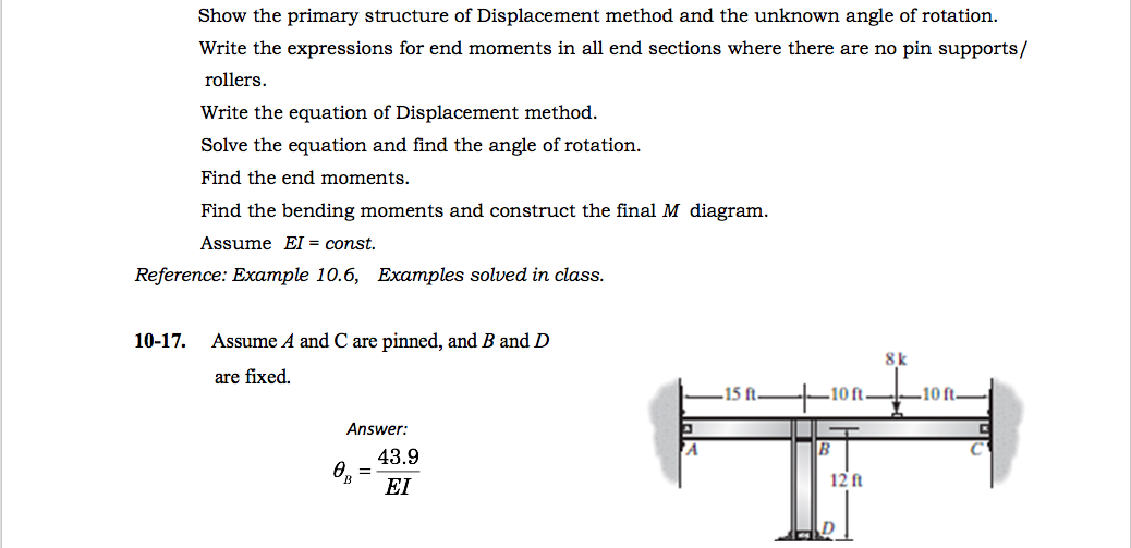 Solved Show the primary structure of Displacement method and | Chegg.com