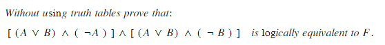 Solved Without using truth tables prove that: | Chegg.com